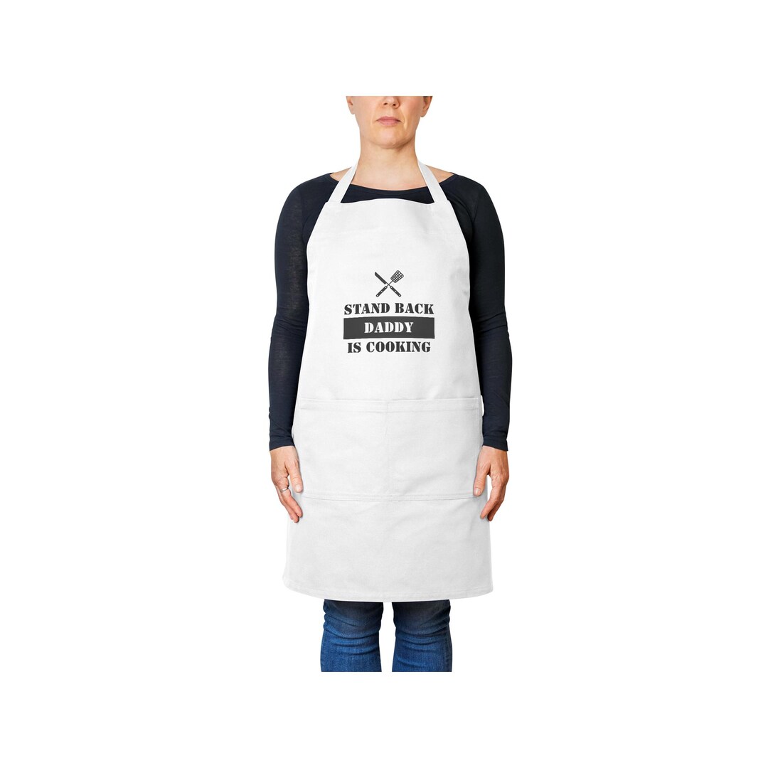 Funny Dad Apron: Stand Back Daddy is Cooking - Heavy Cotton Twill - Etsy