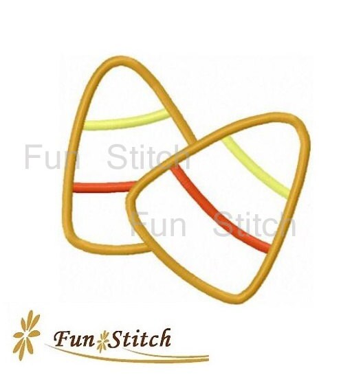 Candy Corn Applique Machine Embroidery Design - Etsy