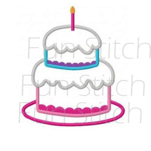 Birthday Cake Applique - Etsy
