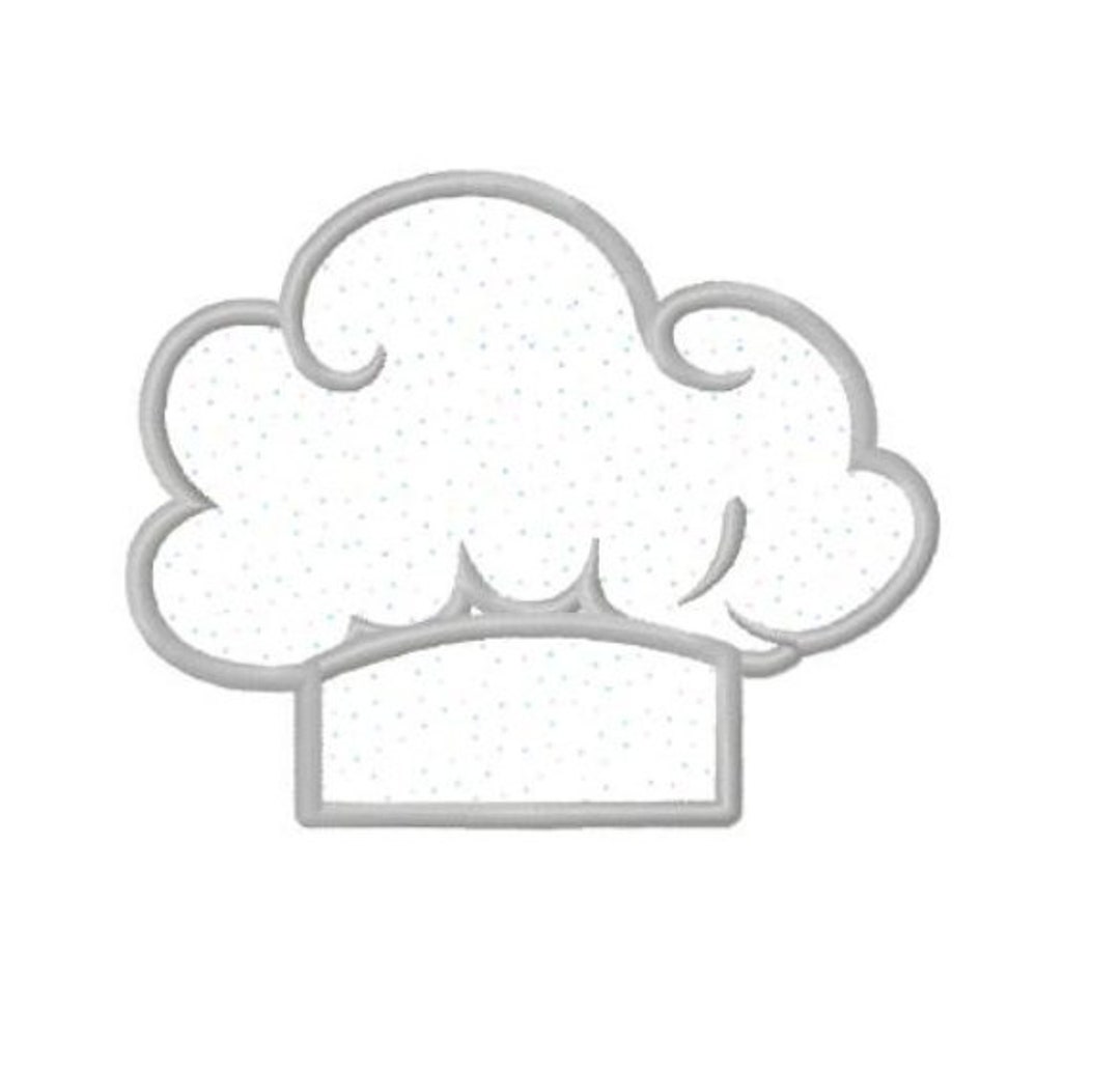 Chef Hat Applique Machine Embroidery Design Digital Pattern - Etsy