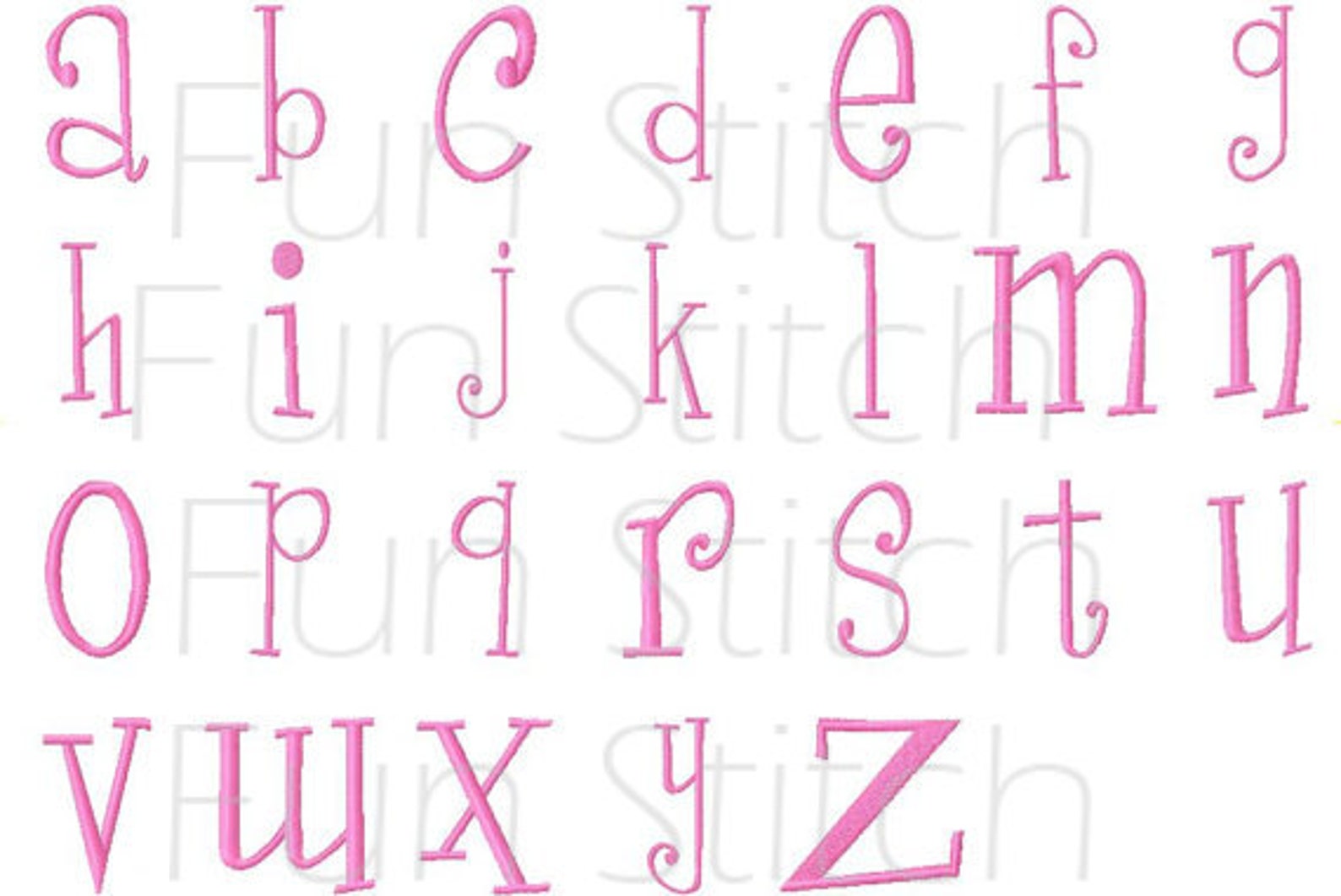 Rose letters machine embroidery design font | Etsy