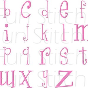 Rose Letters Machine Embroidery Design Font Digital Pattern Instant ...