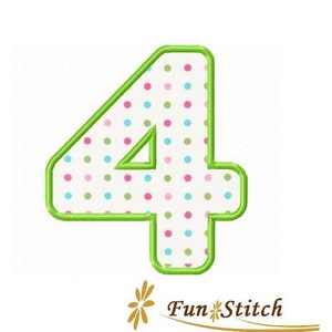 Set of 10 Applique Numbers Machine Embroidery Designs - Etsy