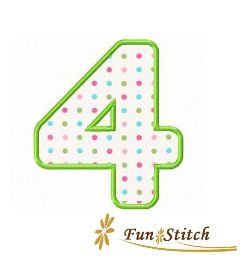 Set of 10 Applique Numbers Machine Embroidery Designs - Etsy
