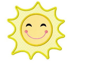 Sun Appliques Embroidery - Etsy