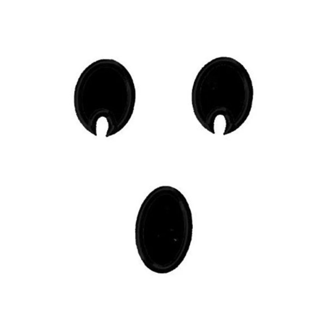 Halloween Ghost Face Applique Machine Embroidery Design - Etsy