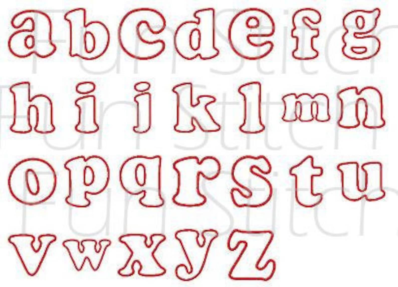 CB Font Applique Letters Machine Embroidery Designs - Etsy