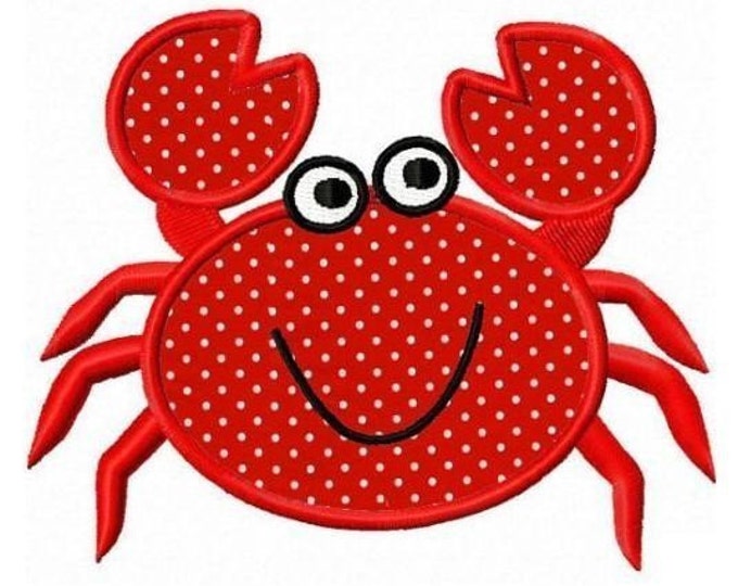Crab Applique Machine Embroidery Design - Etsy