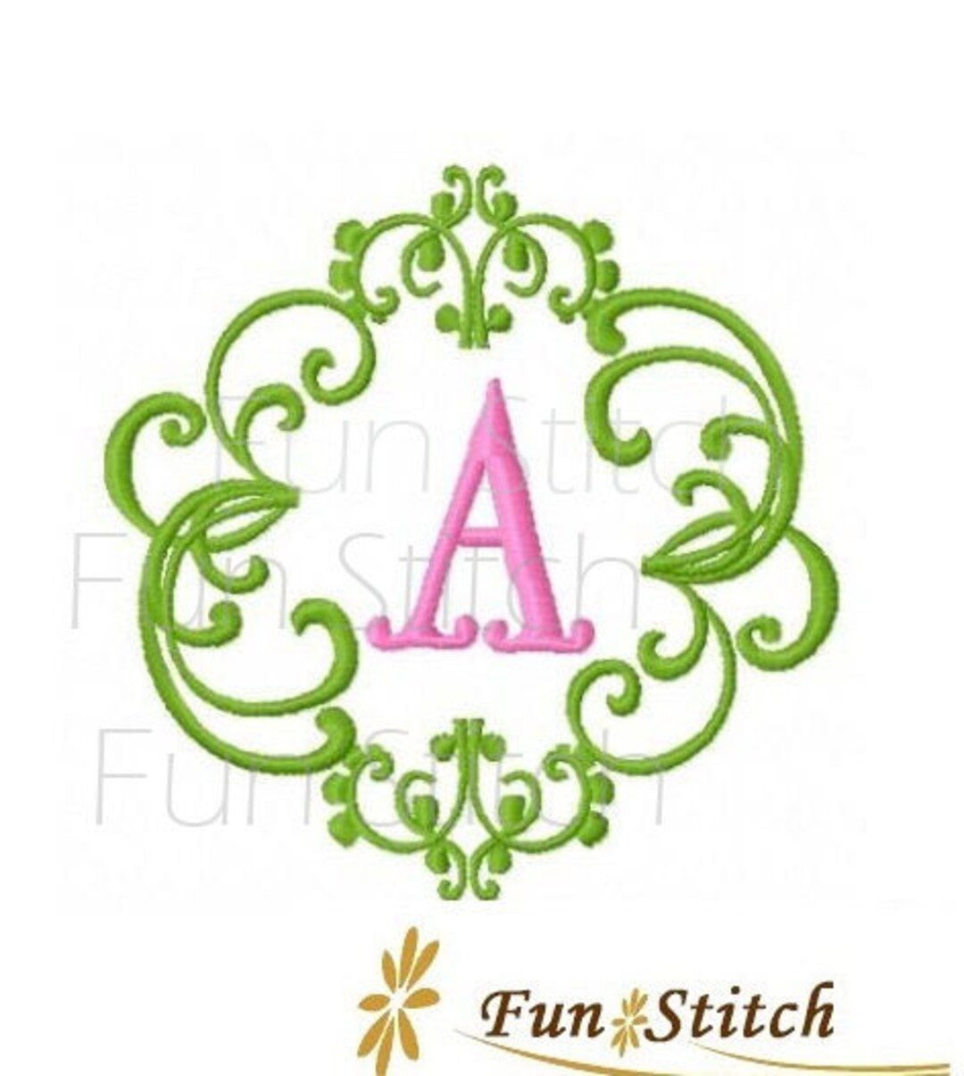 Set of 26 Scroll Letters Font Machine Embroidery Design - Etsy