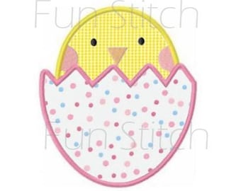 Machine Embroidery Design Embroidery First Easter Chick - Etsy