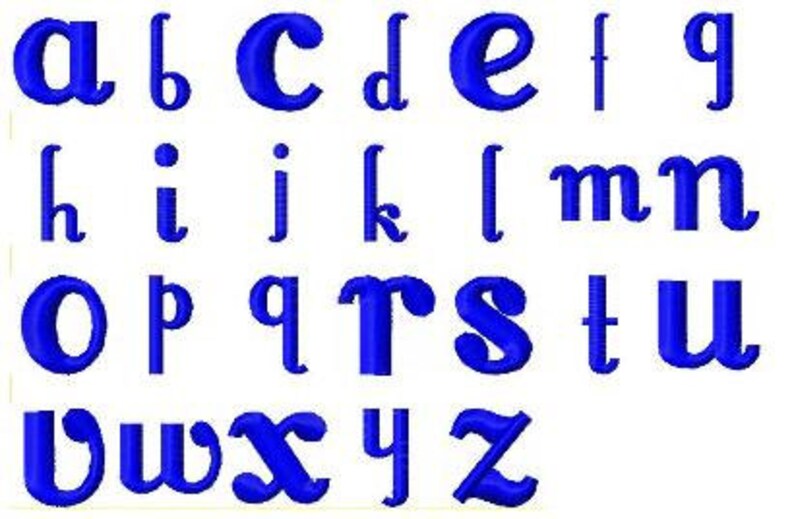Lory Font Machine Embroidery Design Letters Set - Etsy
