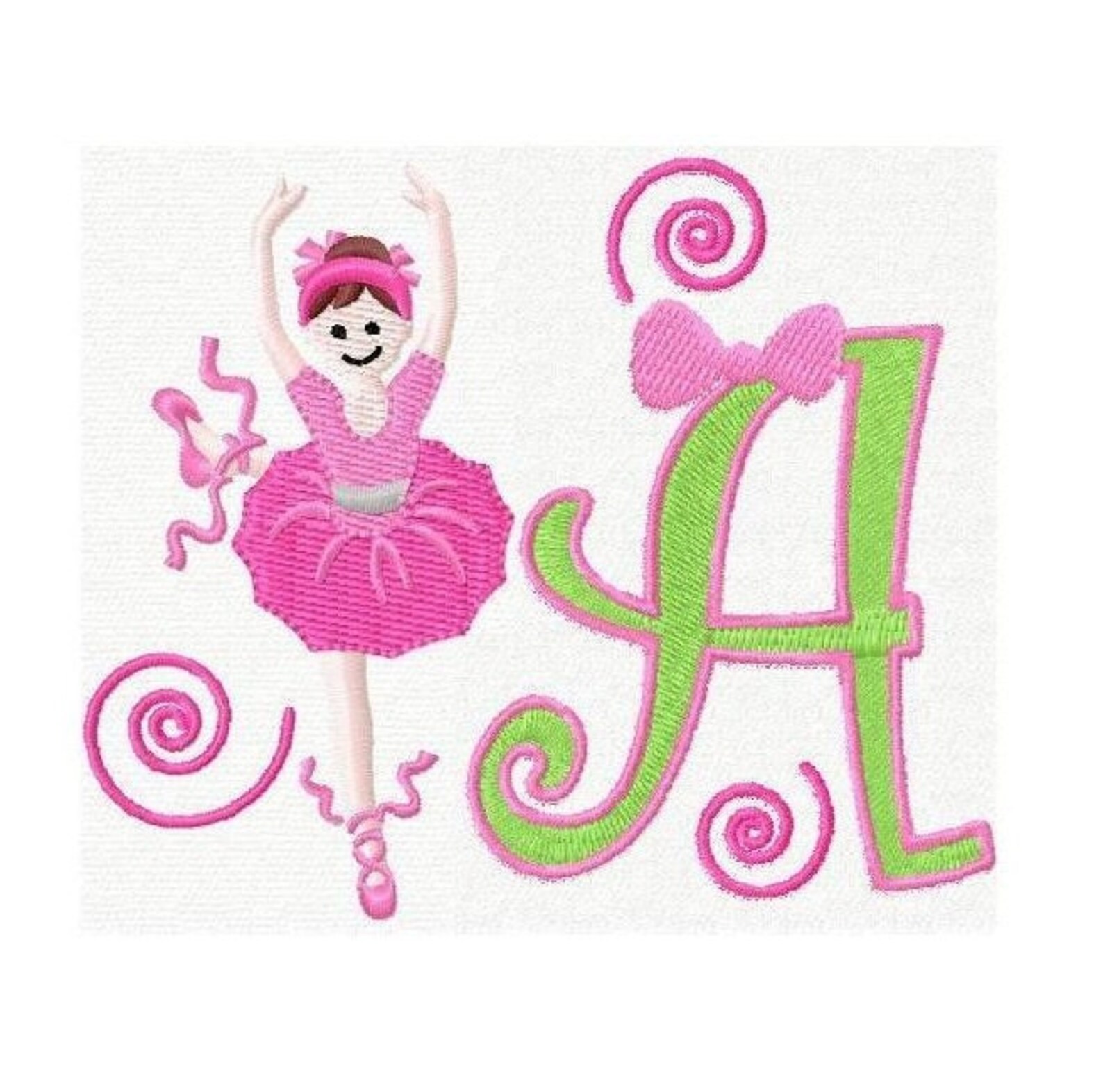 26 Ballet Ballerina Font Letters Machine Embroidery Designs - Etsy