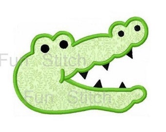 Alligator Applique | Etsy