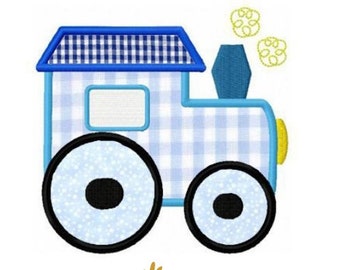 Train Applique Machine Embroidery Design Digital Pattern Instant ...