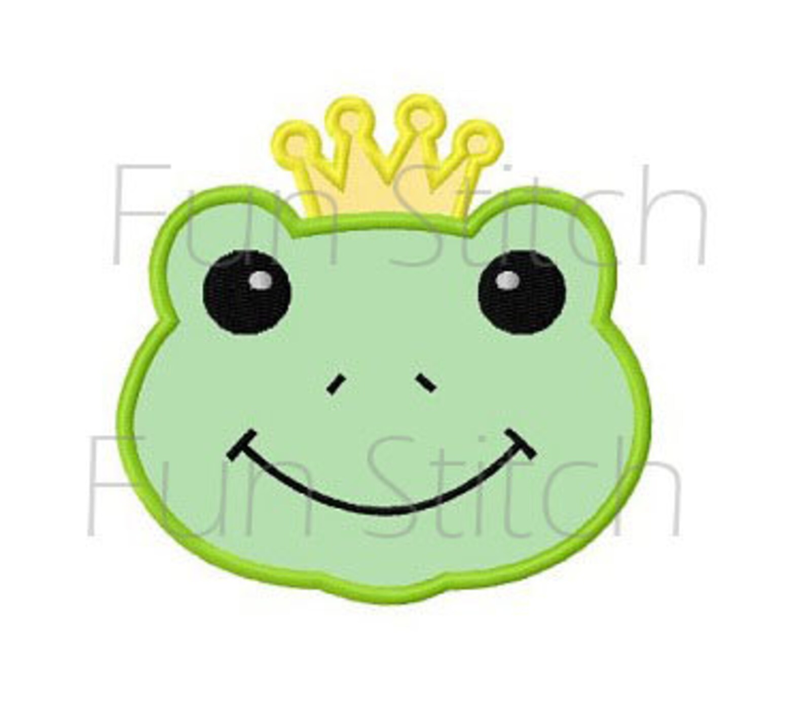 Frog Prince Applique Machine Embroidery Design Digital Pattern - Etsy