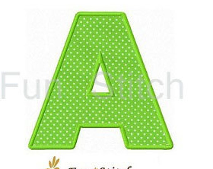 Arial Applique Font Letters Machine Embroidery Design Instant Download ...
