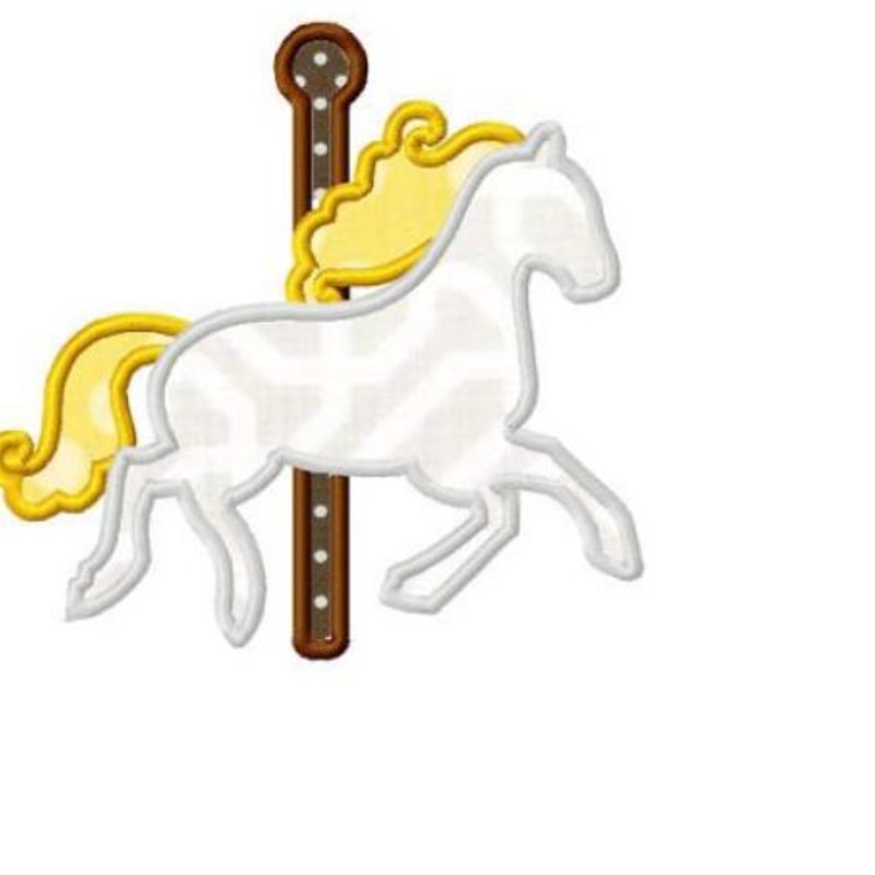 Carousel Horse Applique - Etsy