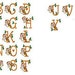 Set of 26 Monkey Letters Font Machine Embroidery Design - Etsy