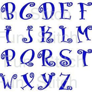Bogo Font Letters Machine Embroidery Design Instant Download - Etsy