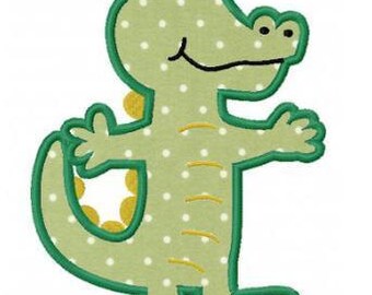 Alligator Applique Machine Embroidery Design Digital Pattern Instant ...