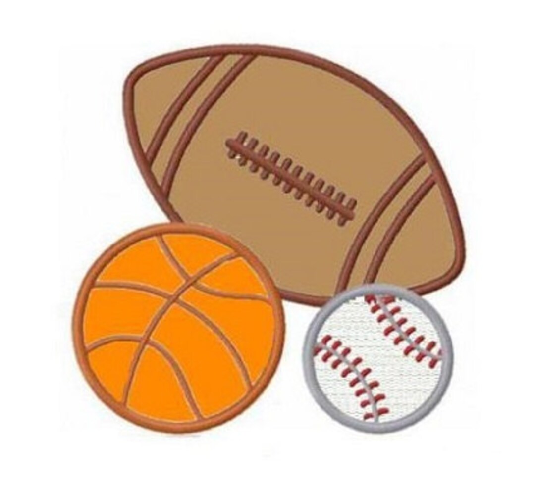 Sports Applique Machine Embroidery Design - Etsy