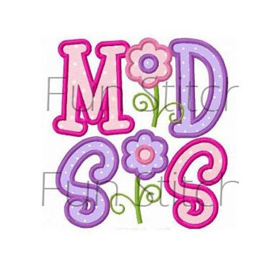 Mid Sis Middle Sister Applique Machine Embroidery Design - Etsy