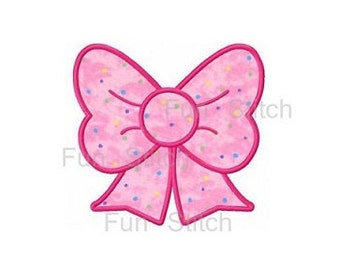 Bow EMBROIDERY MACHINE FILES Pattern Design Hus Jef Pes Dst All Formats ...