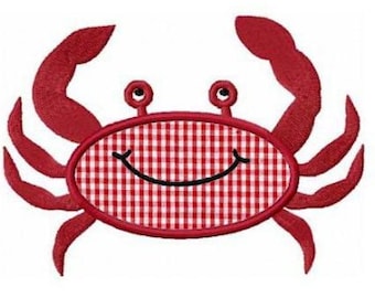 Girl Crab Applique Machine Embroidery Design Digital Pattern - Etsy