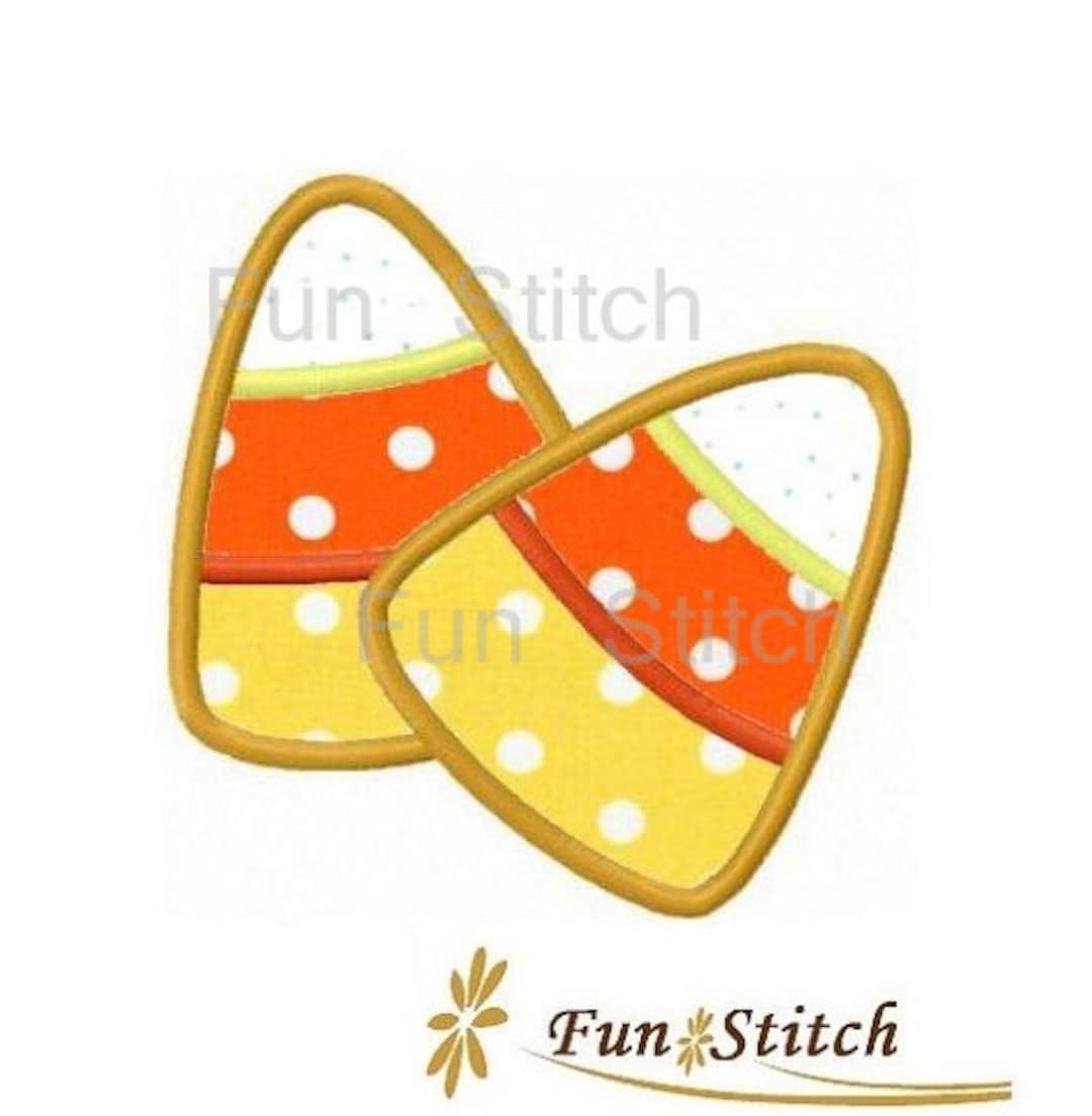 Candy Corn Applique Machine Embroidery Design - Etsy