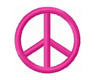 Reverse Peace Sign Mini Machine Embroidery Design - Etsy