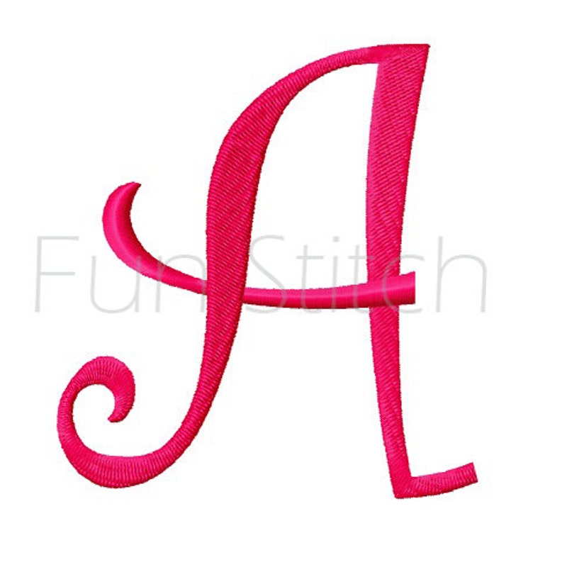 Curly Letters - Etsy