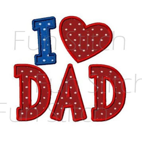 Dad Applique - Etsy