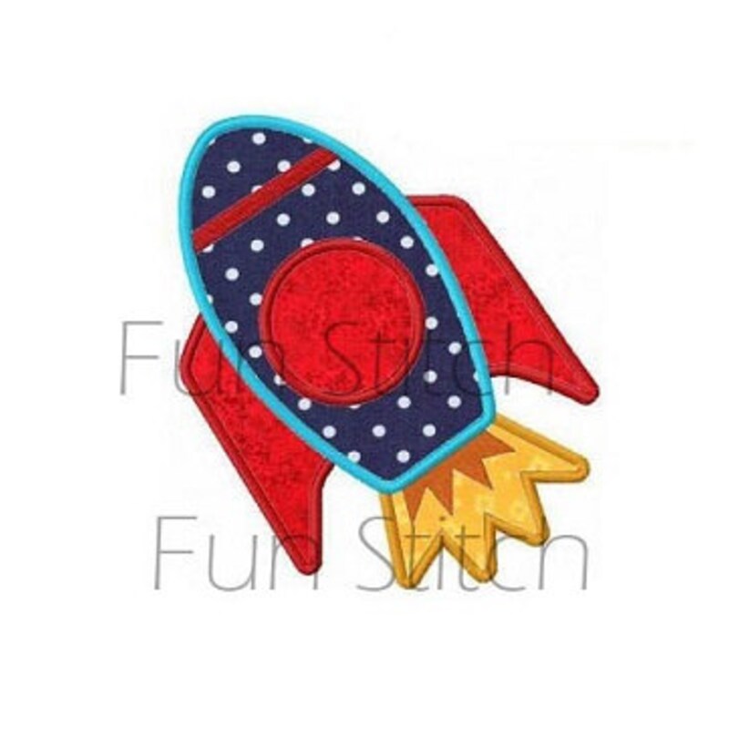 Rocket Applique - Etsy
