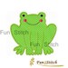 Frog Applique Machine Embroidery Design - Etsy