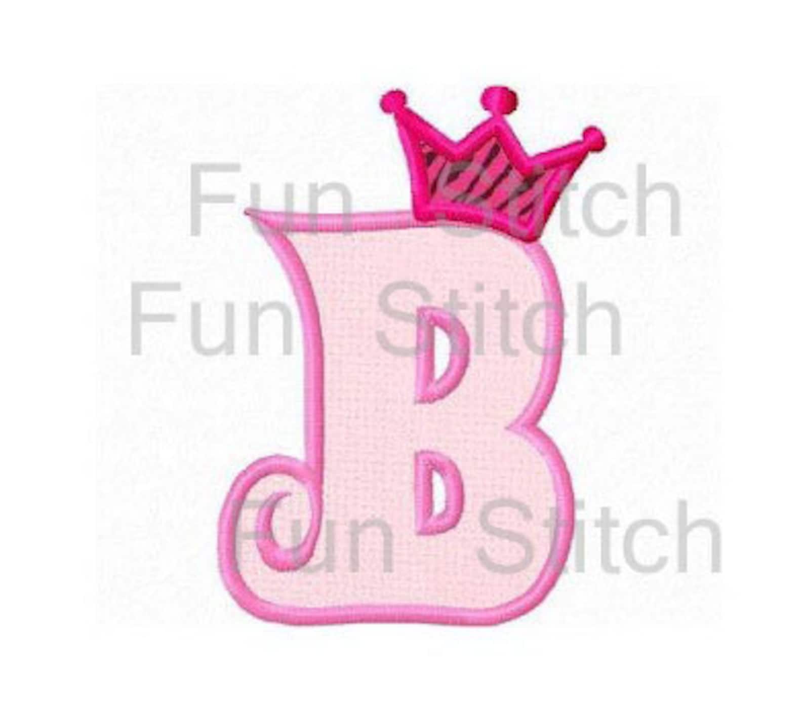 Set of 26 Princess Crown Applique Letters Font and Numbers | Etsy