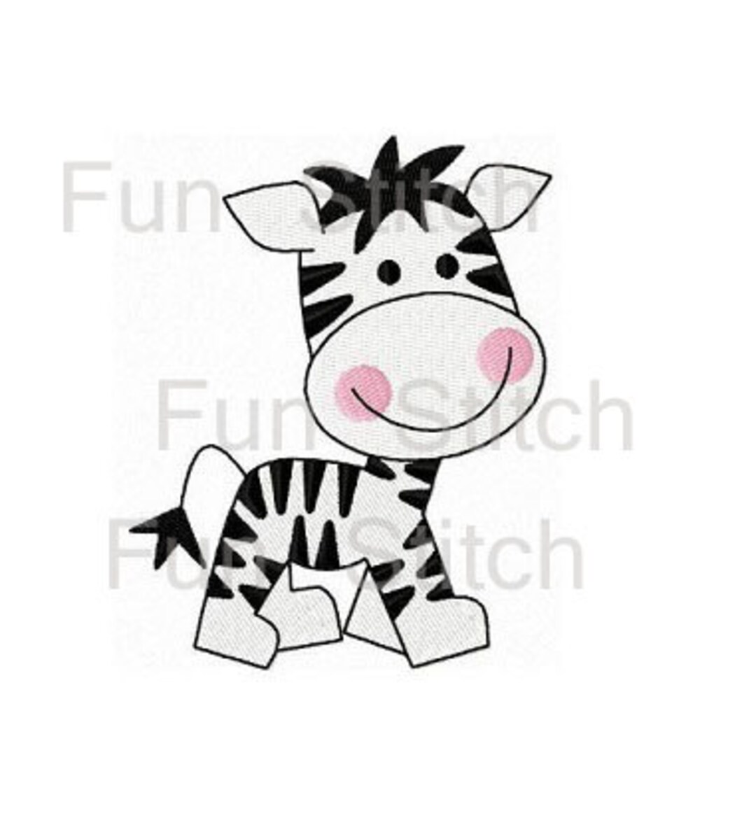 Zebra Machine Embroidery Design Instant Download - Etsy