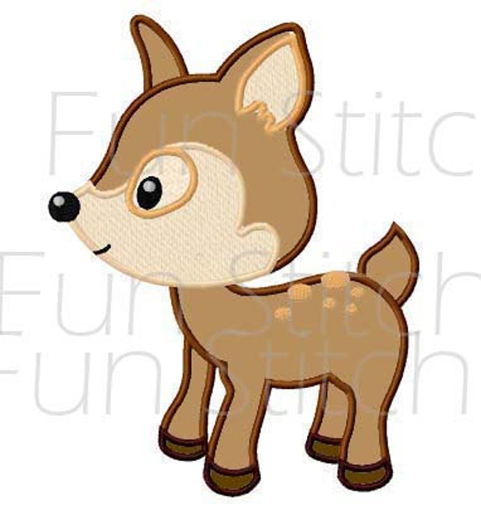 Deer Applique Machine Embroidery Design Instant Download - Etsy