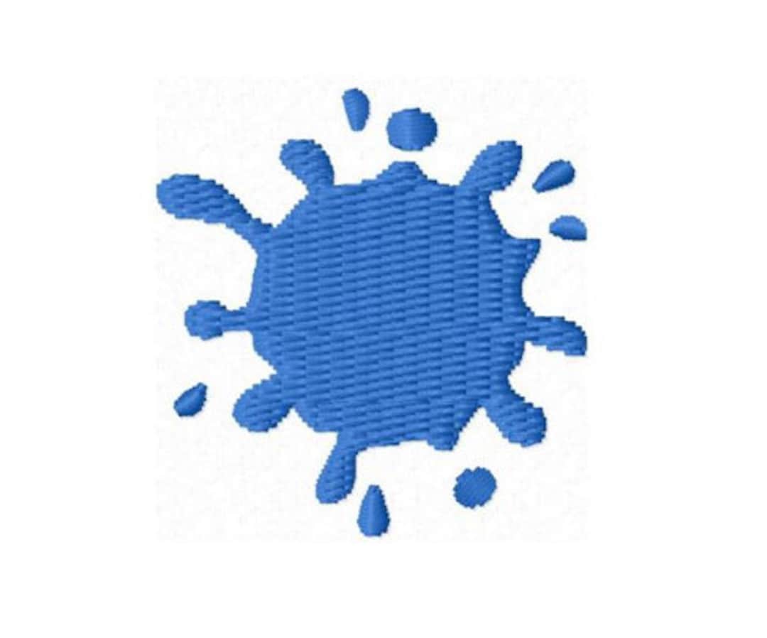 Paint Splatter Machine Embroidery Design - Etsy
