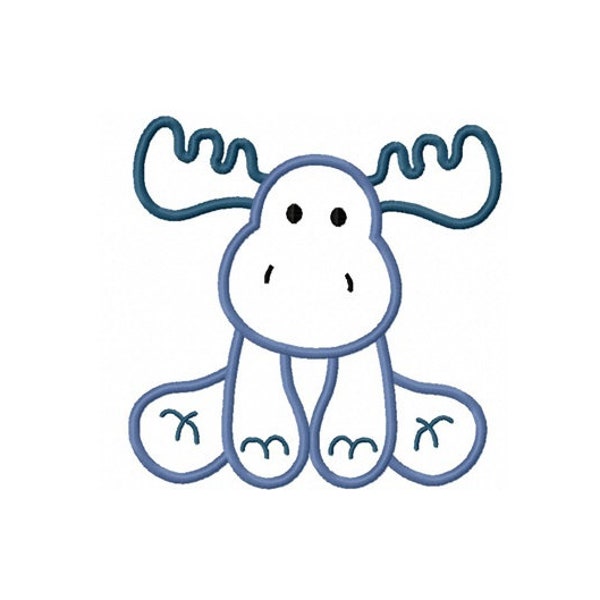 Moose Applique - Etsy