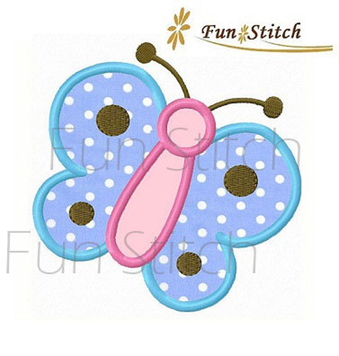 Butterfly Applique Machine Embroidery Design Digital Pattern Instant ...