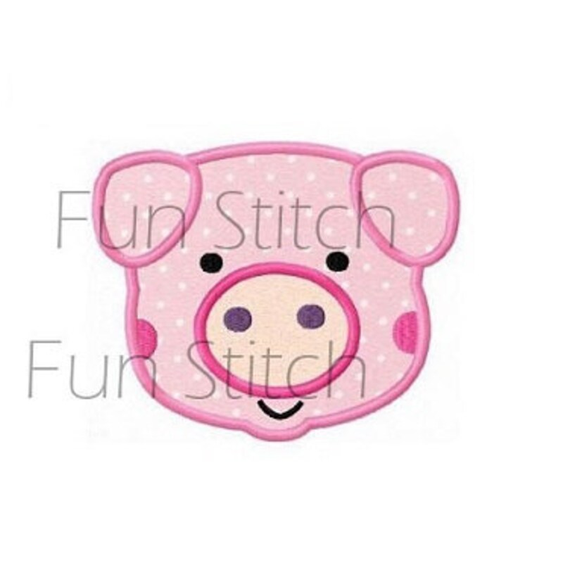 Pig Applique - Etsy