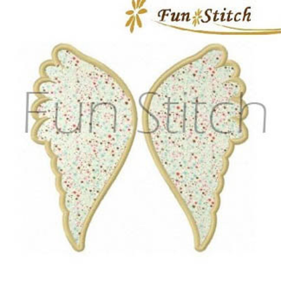 Angel Wings Applique Machine Embroidery Design - Etsy