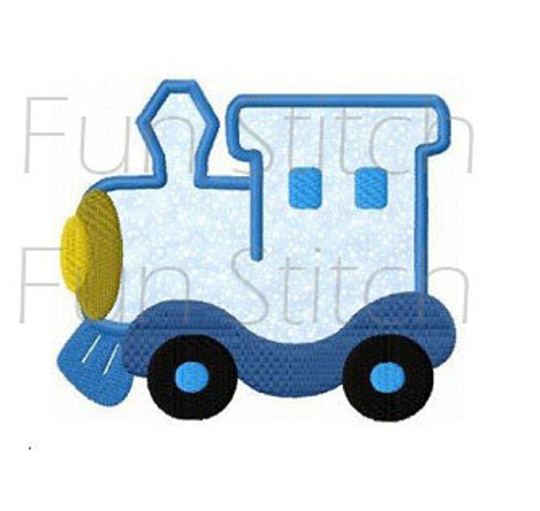 Train Engine Applique Machine Embroidery Design Pattern - Etsy