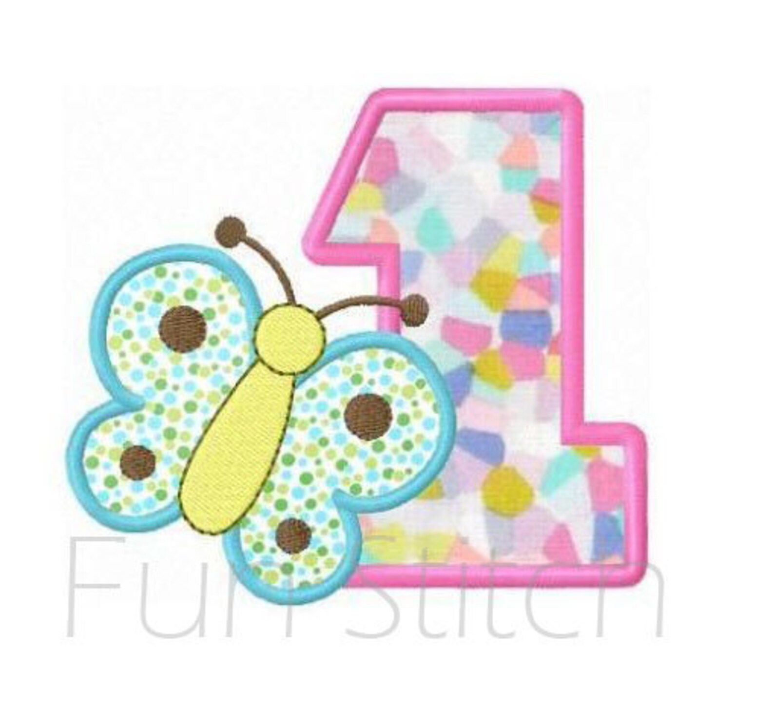 Butterfly Birthday Applique Numbers Machine Embroidery Design - Etsy
