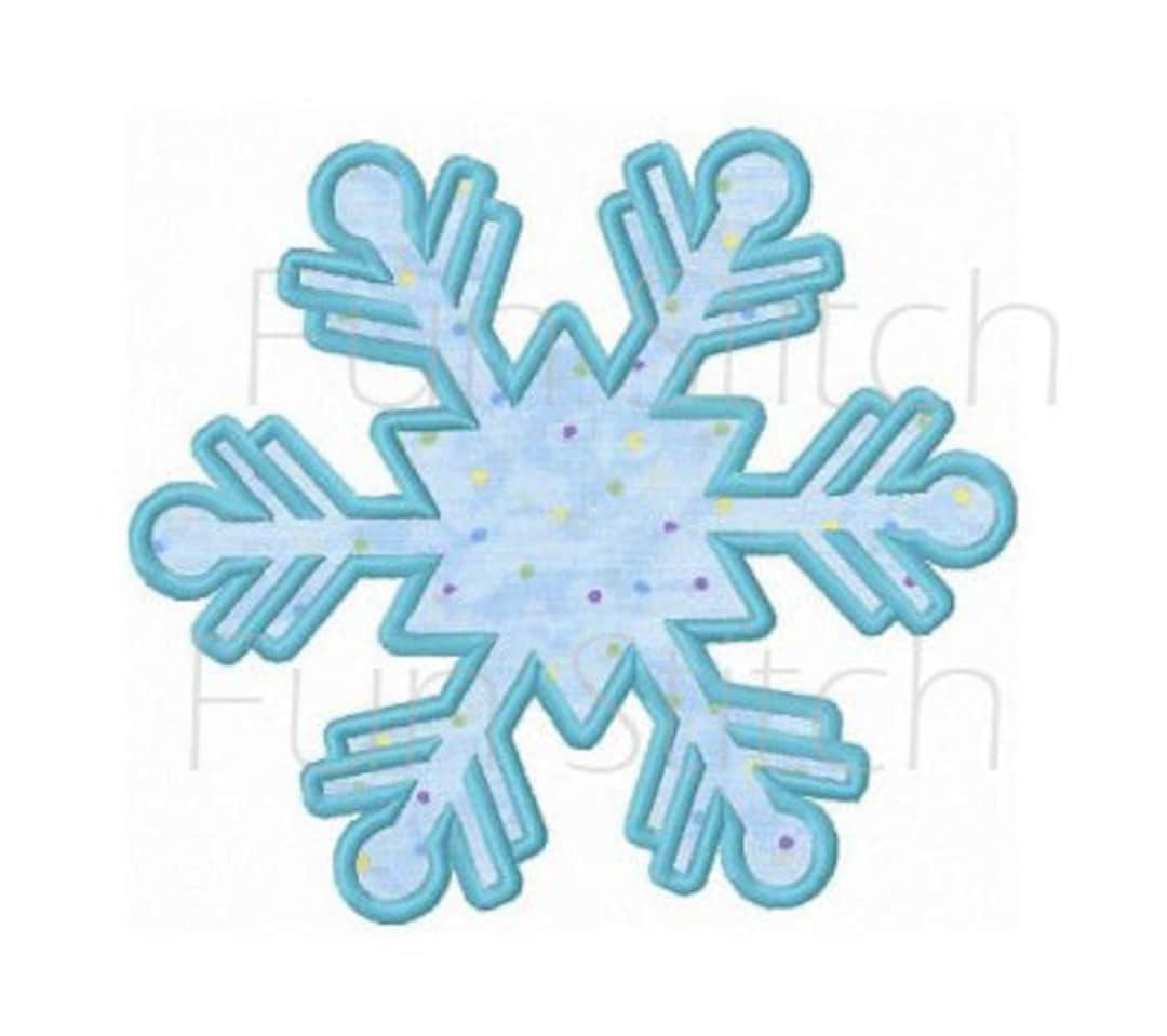 Snowflake Applique Machine Embroidery Design - Etsy