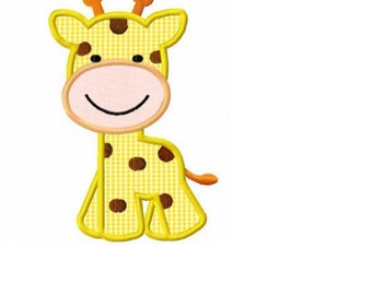 Giraffe Applique Machine Embroidery Design Digtial Pattern - Etsy
