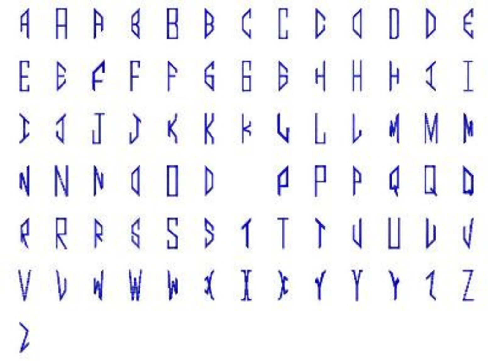 Octagon Font Letters Machine Embroidery Design Instant Download - Etsy UK