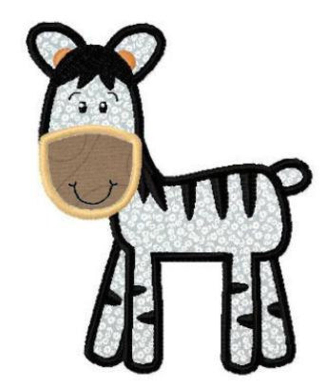 Zebra Applique Machine Embroidery Design - Etsy