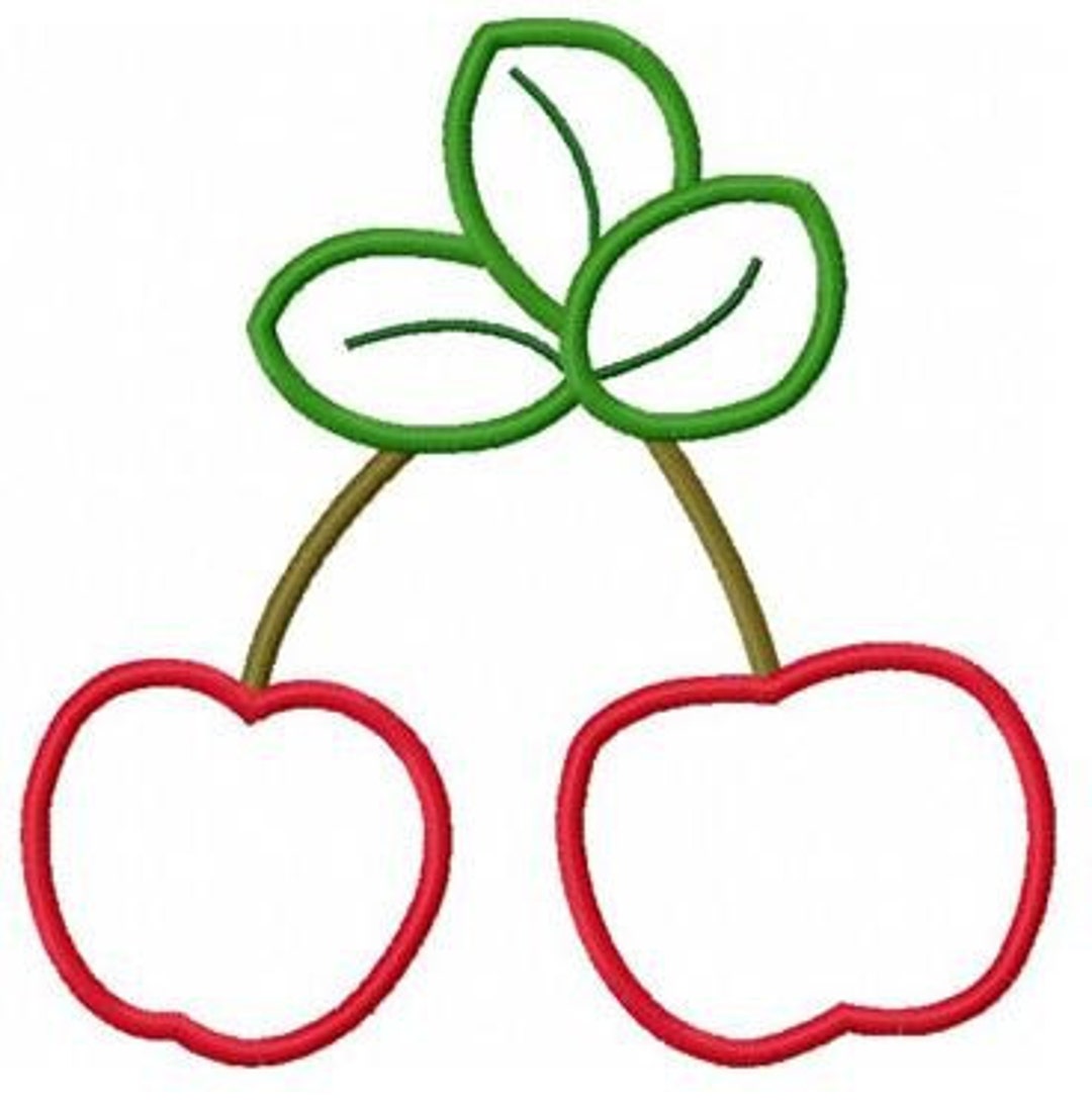 Cherry Applique Machine Embroidery Design - Etsy
