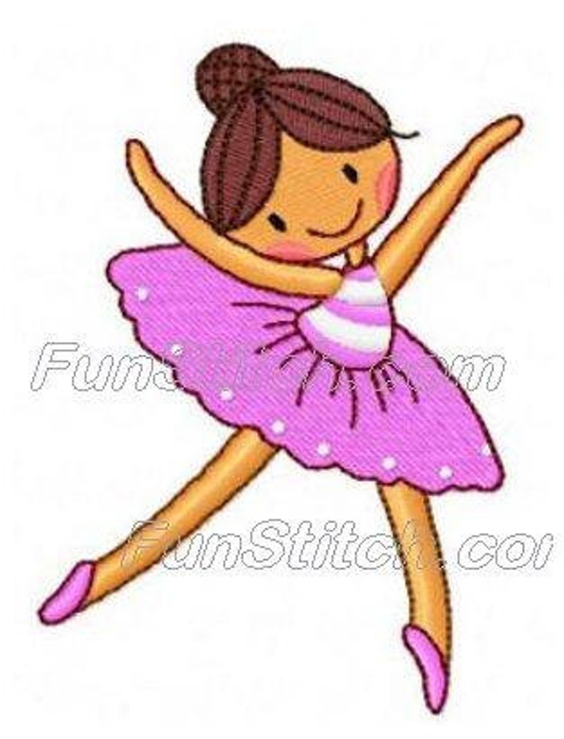 Set of 10 Ballerina Ballet Dancers Machine Embroidery Design - Etsy